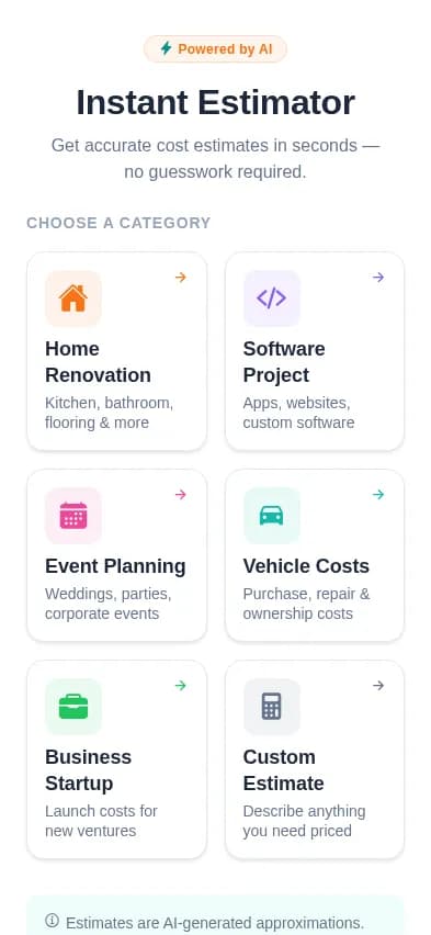 Instant Estimator