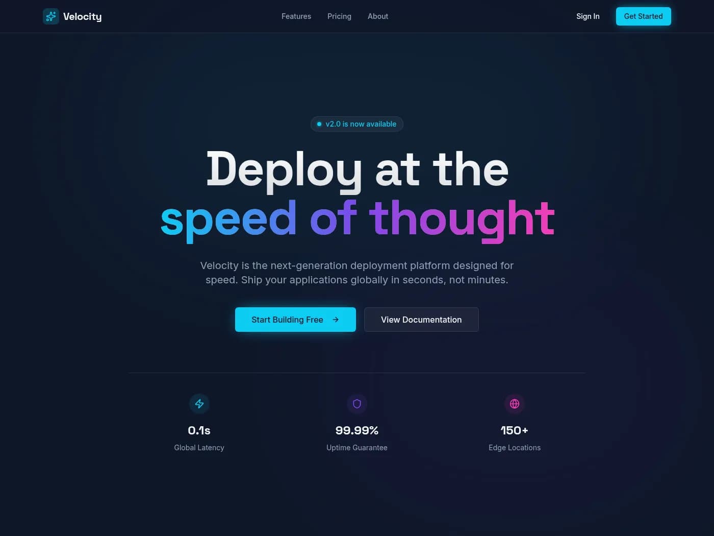 Instant Landing Page