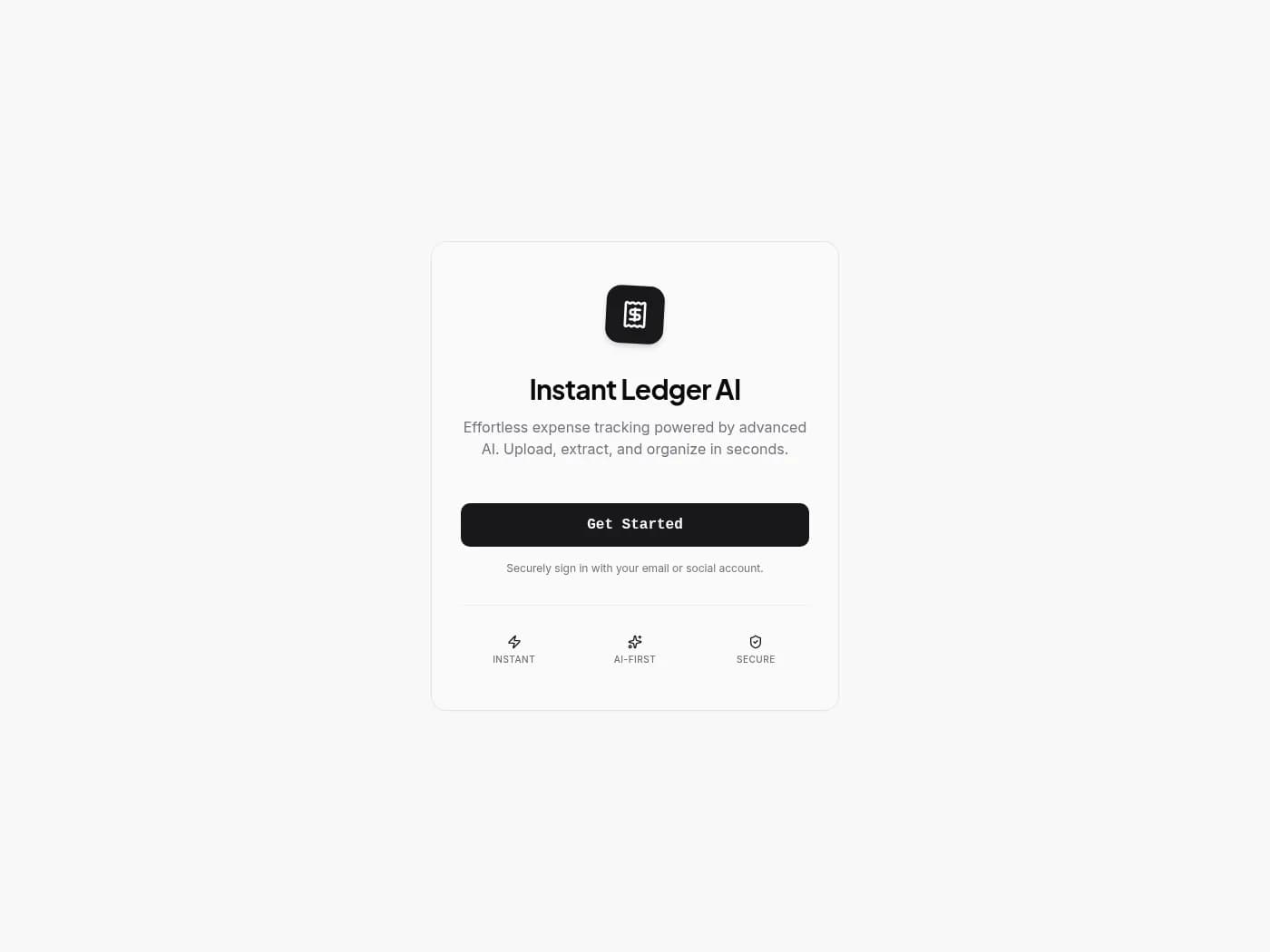 Instant Ledger AI