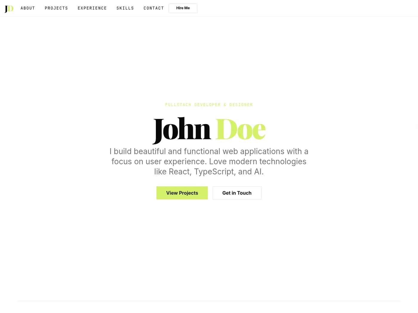 Instant Portfolio