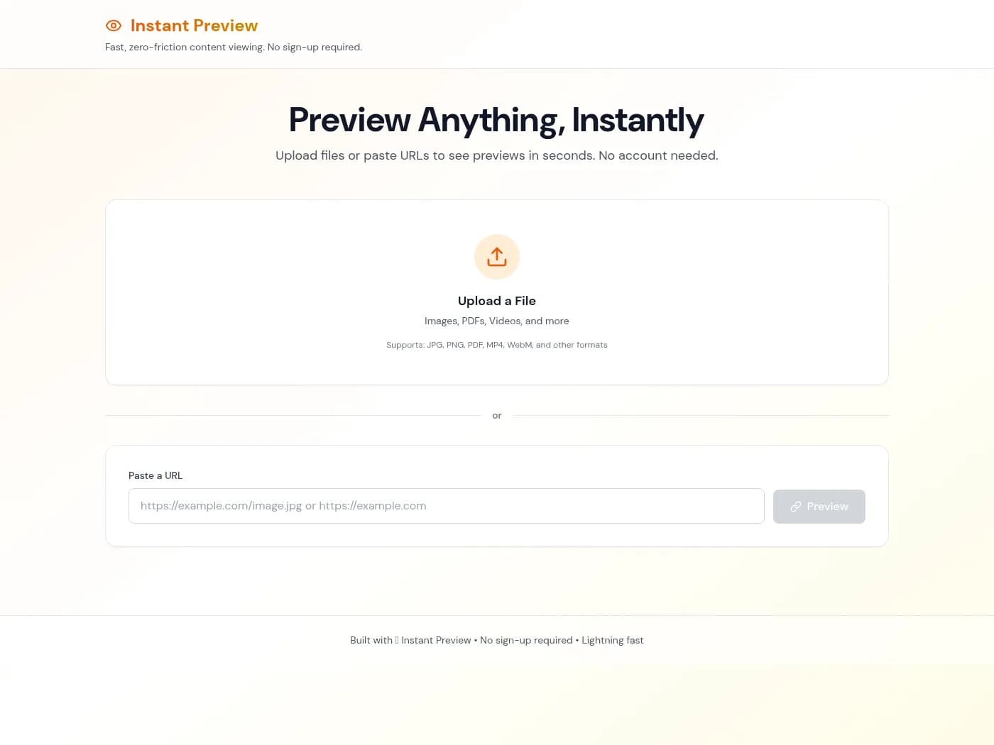 Instant Preview