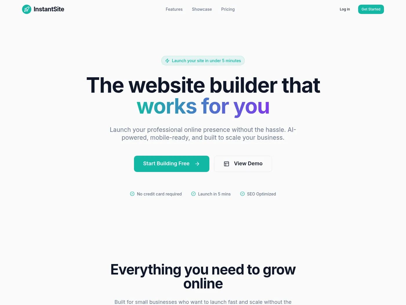 Instant Site Builder