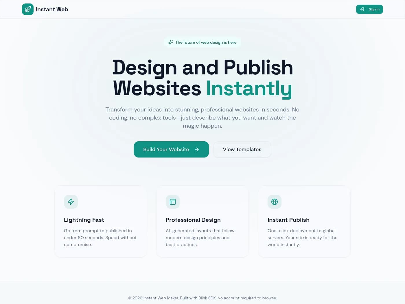 Instant Web Maker