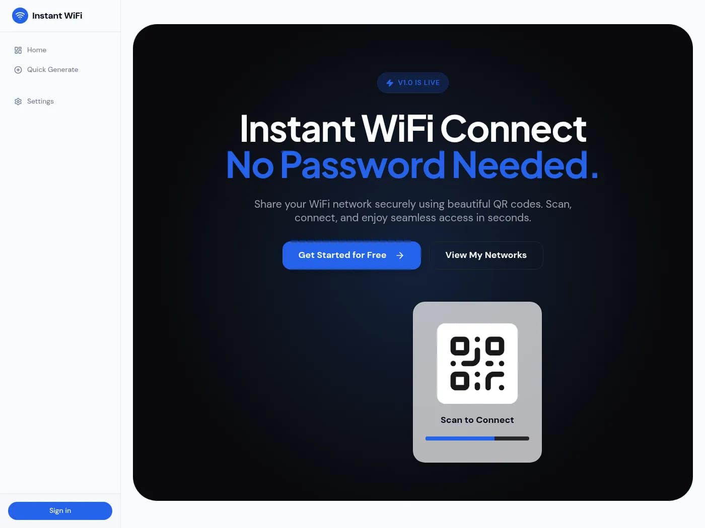 Instant WiFi Connect
