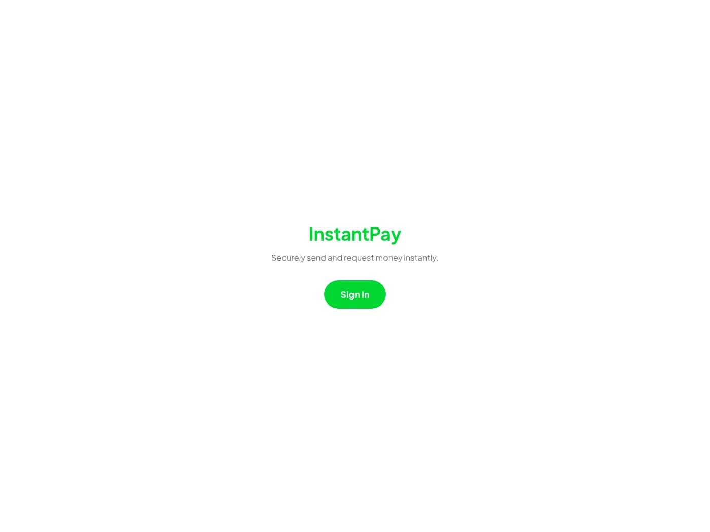 InstantPay Web App