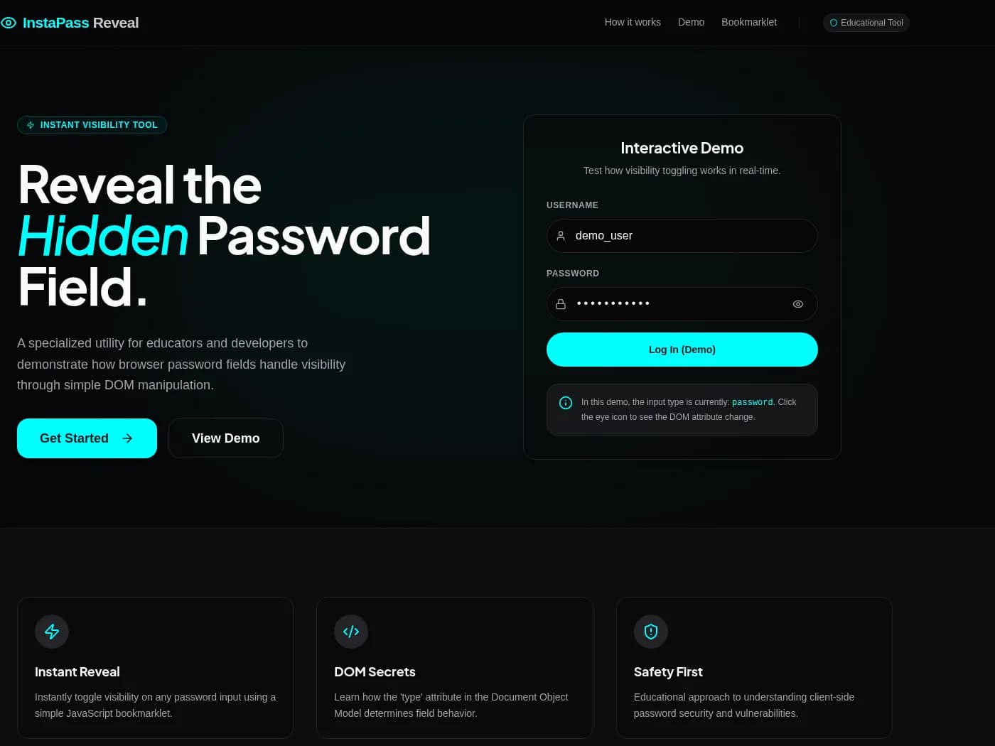 InstaPass Reveal Tool