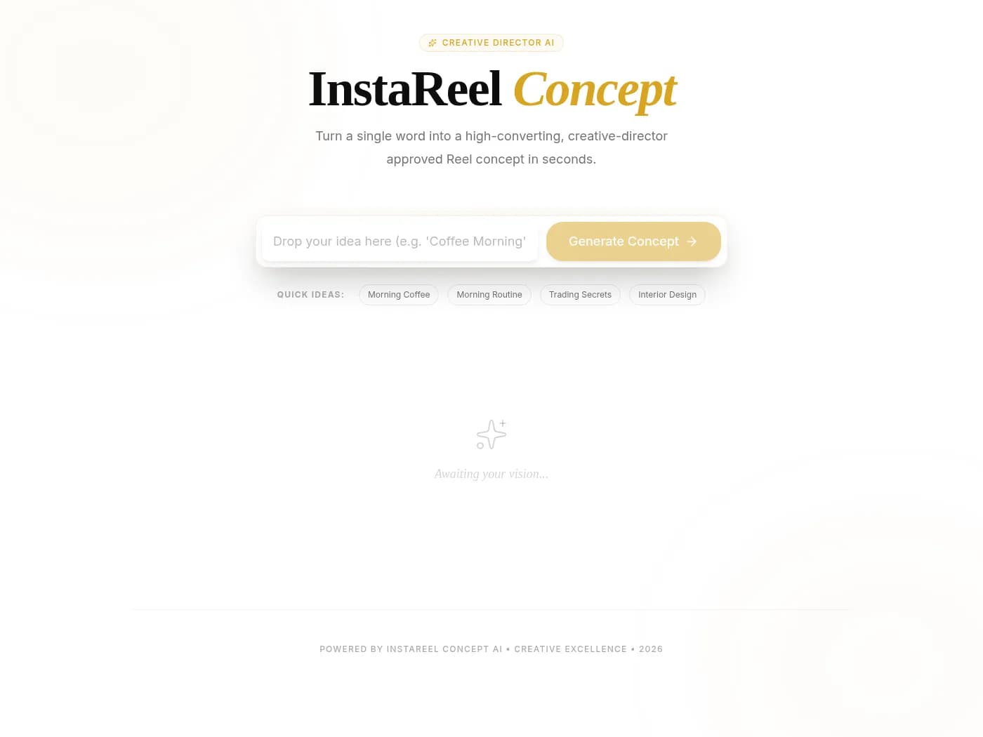 InstaReel Concept AI