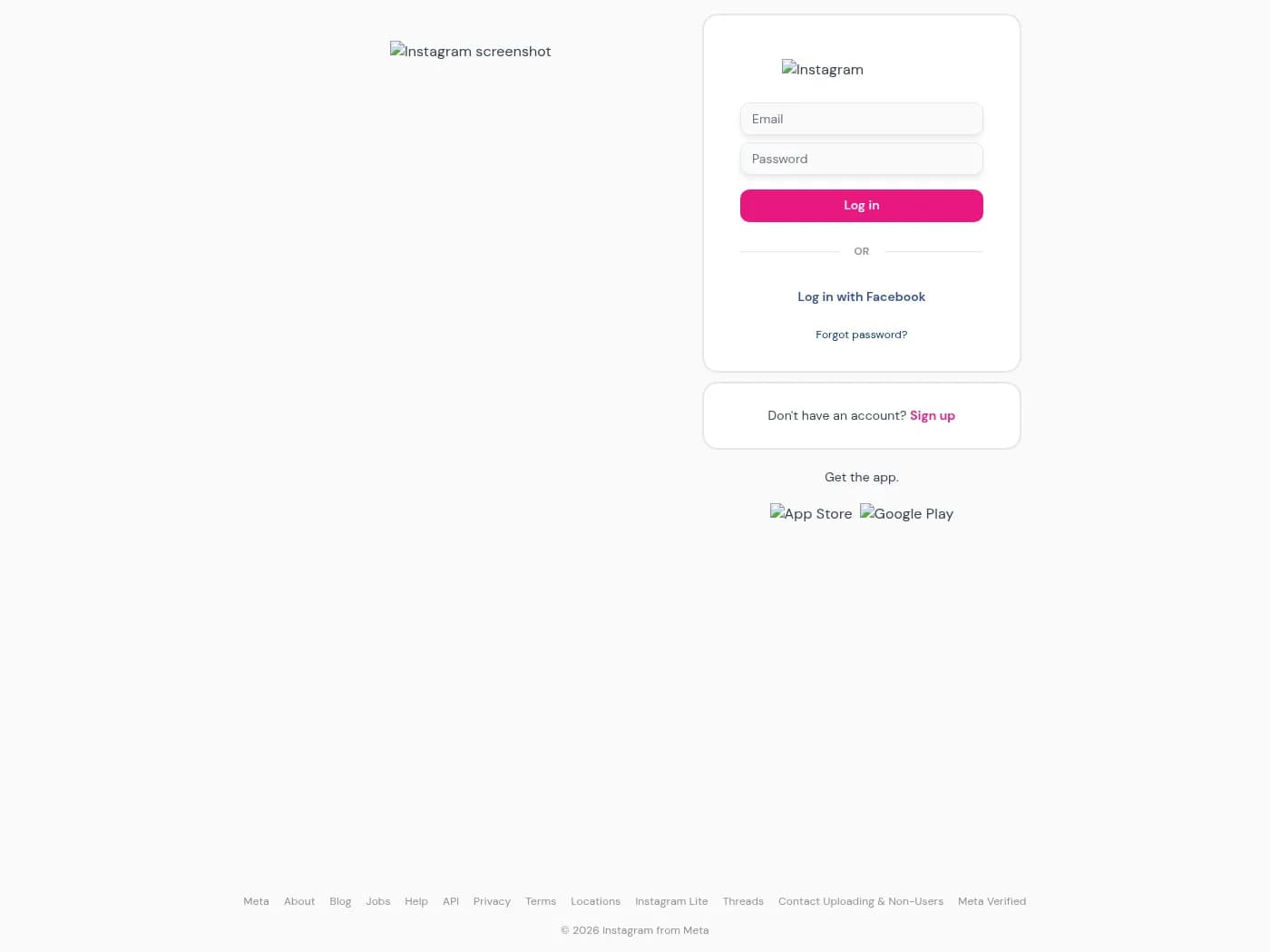 InstaWeb Clone