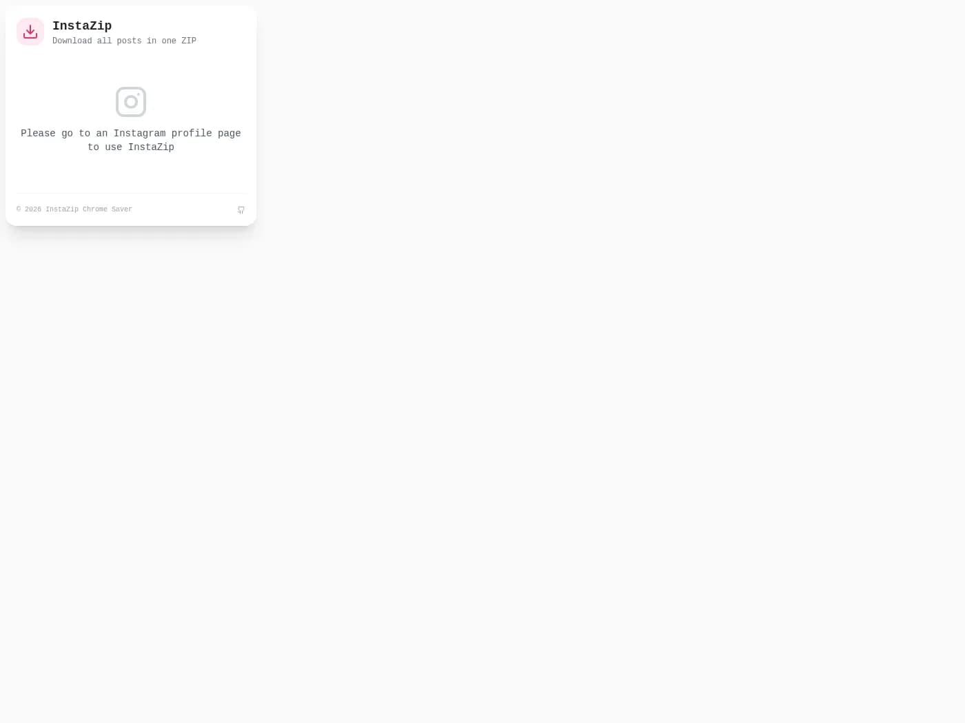 InstaZip Chrome Saver