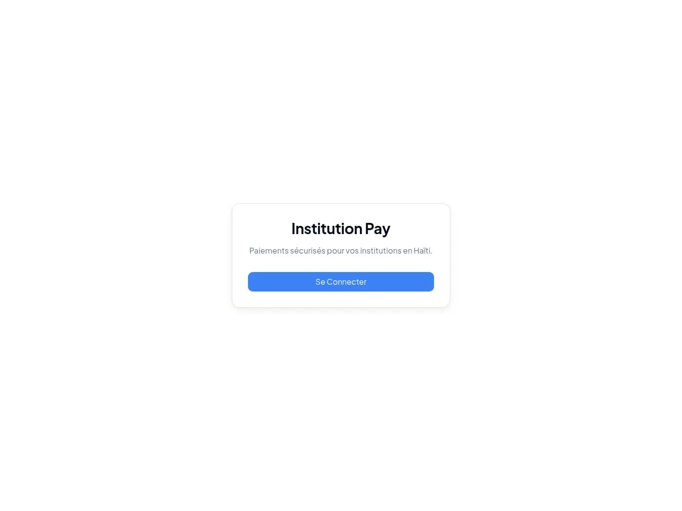 Institution Pay Gateway