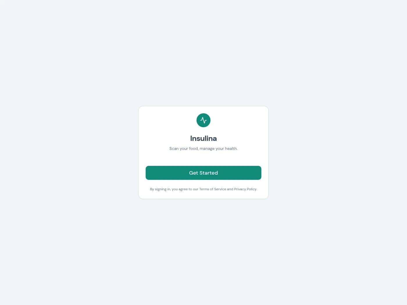 Insulina Food Scanner