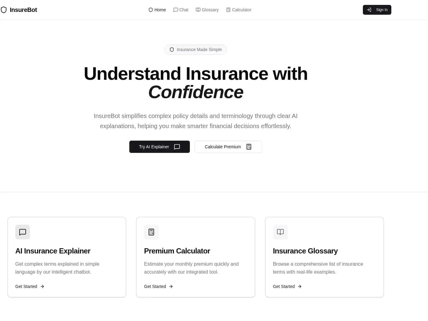 InsureBot Explainer Hub