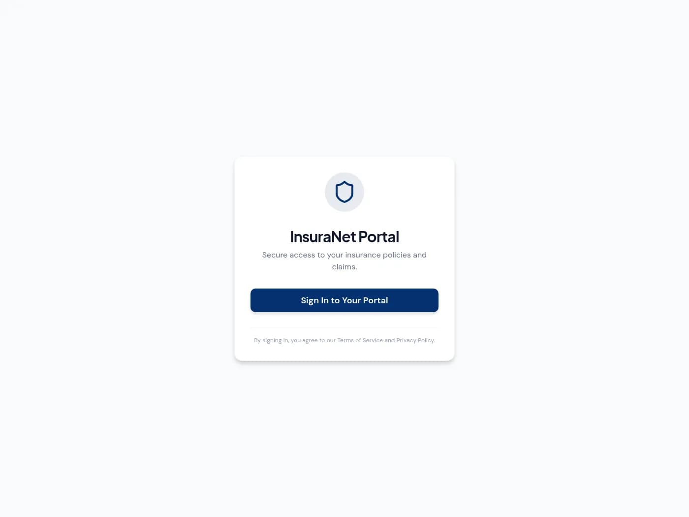 InsuraNet Portal