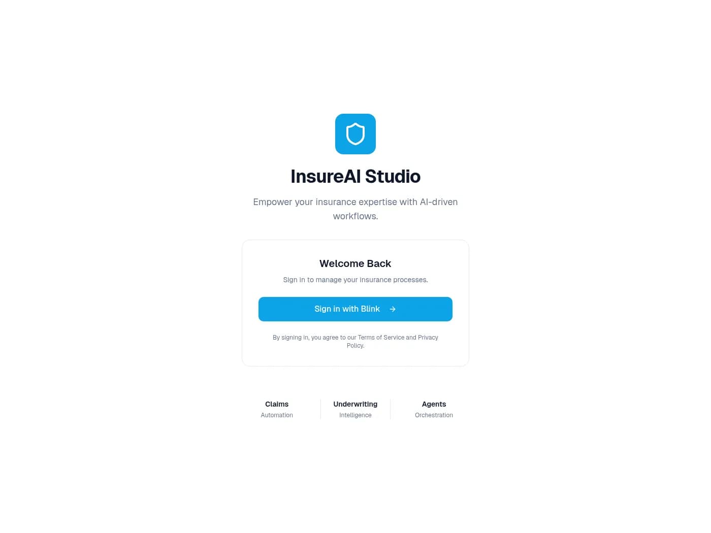 InsureAI Workflow Studio