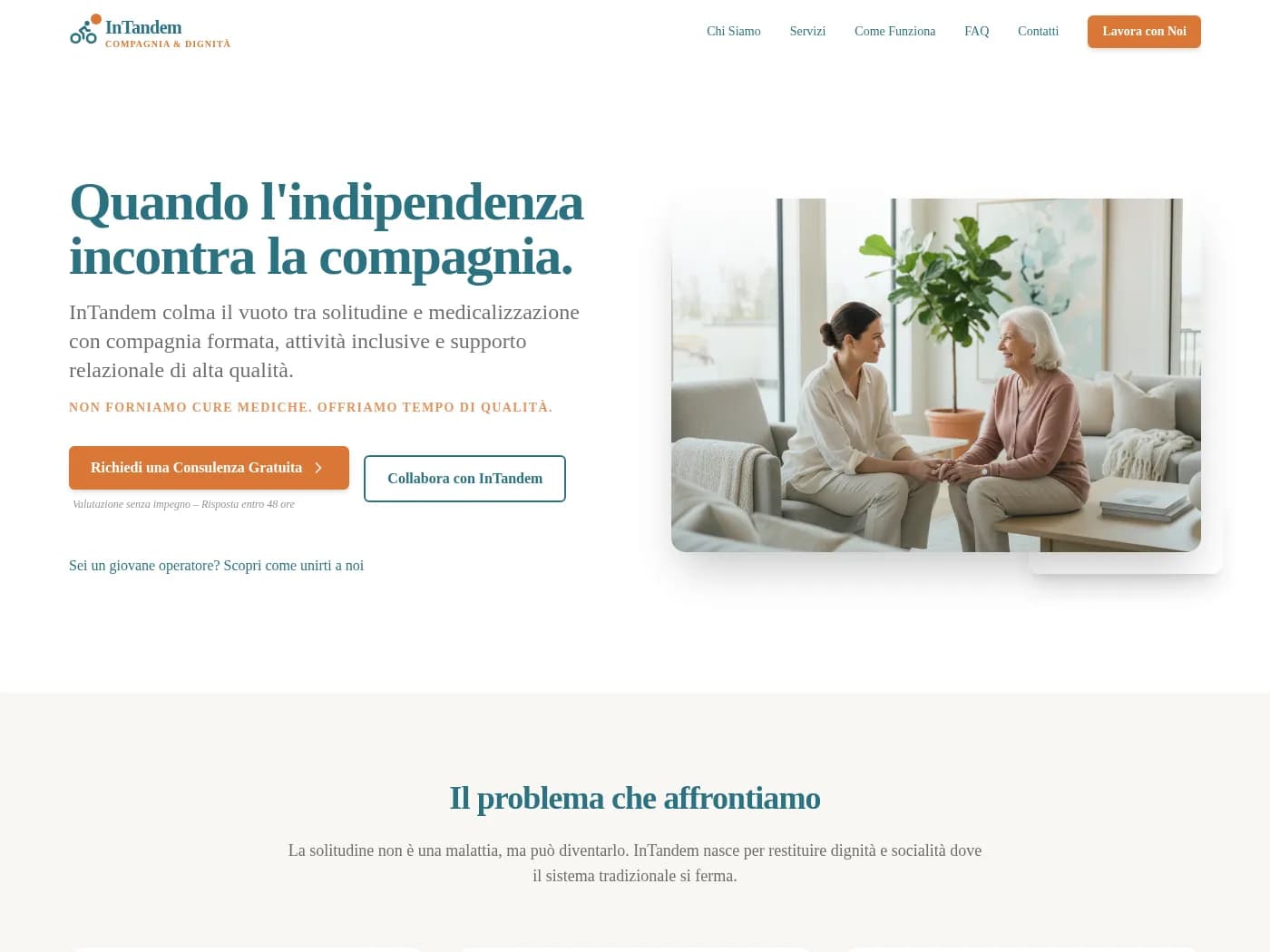 InTandem Landing Page