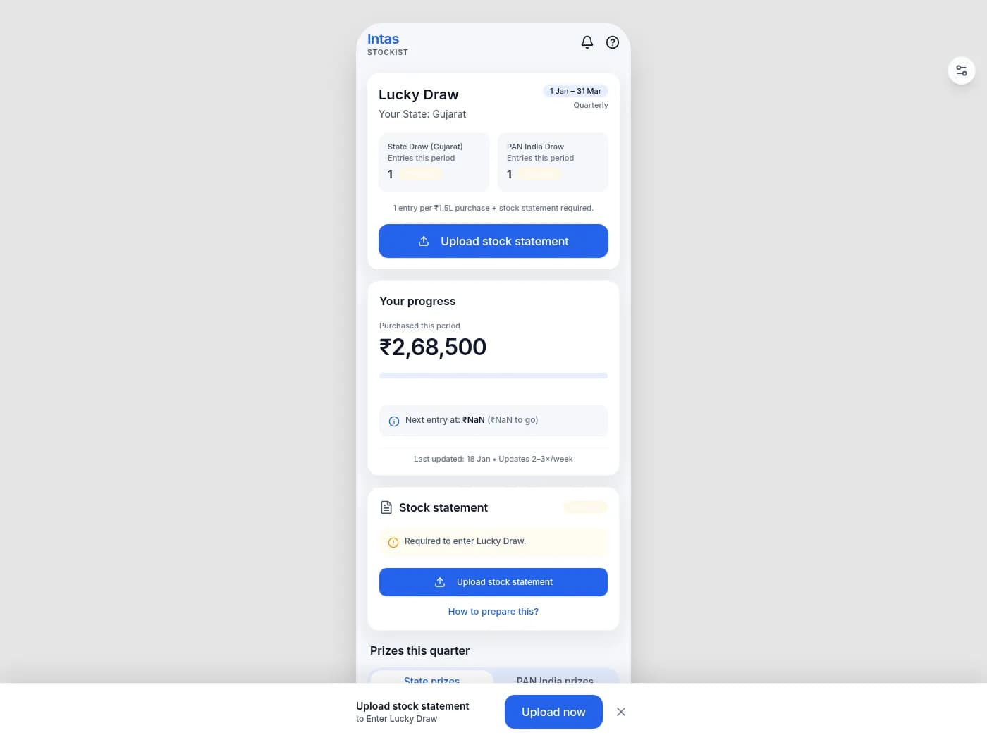 Intas LuckyDraw Designer App