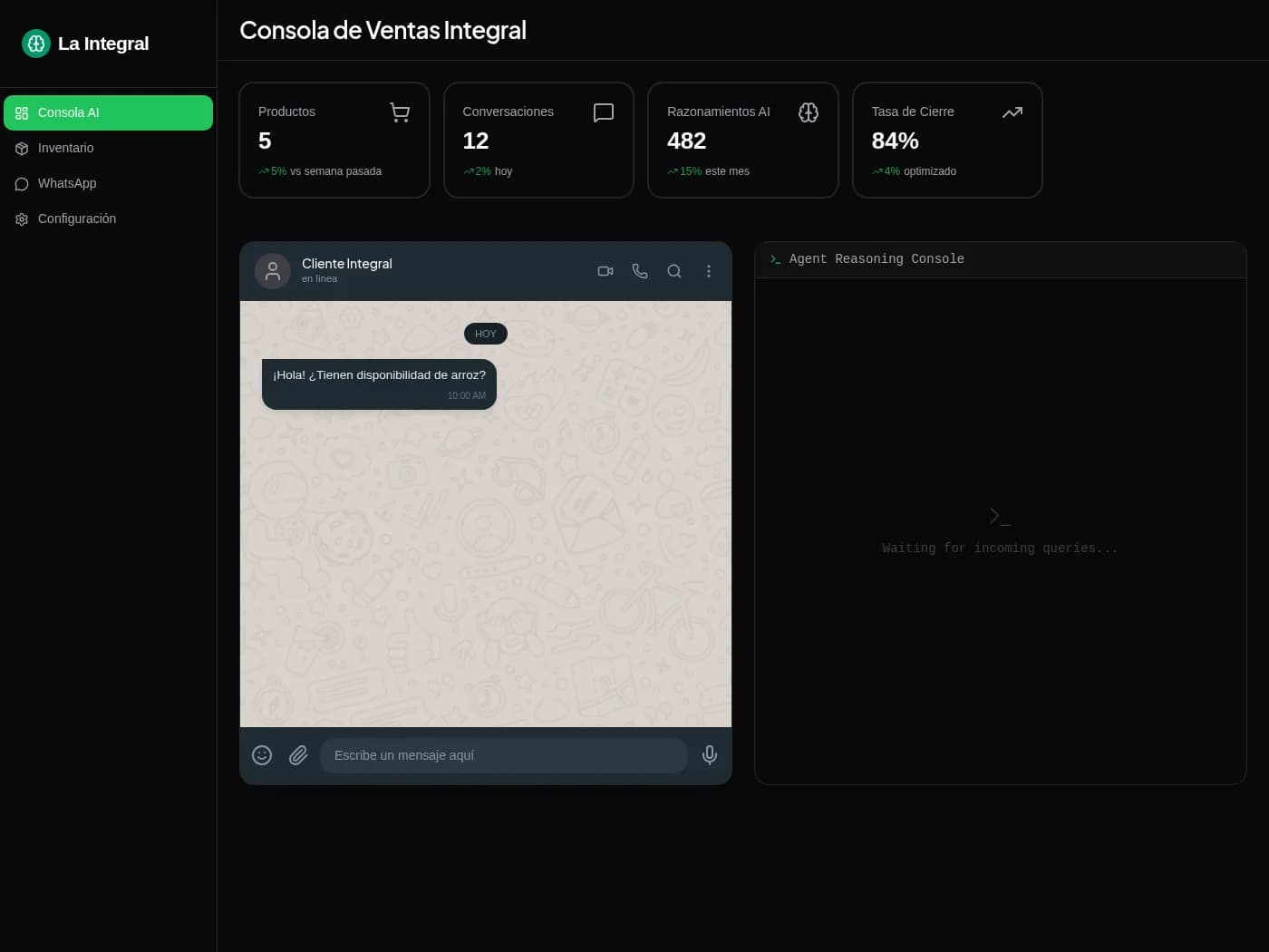 Integral AI Sales Console