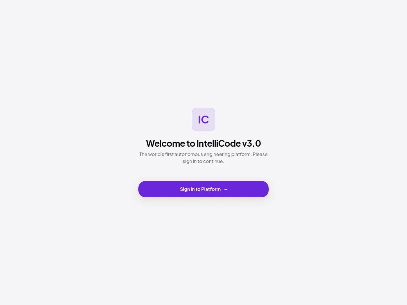 IntelliCode v3.0 Platform