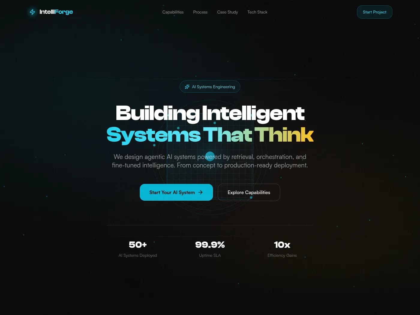 IntelliForge Landing