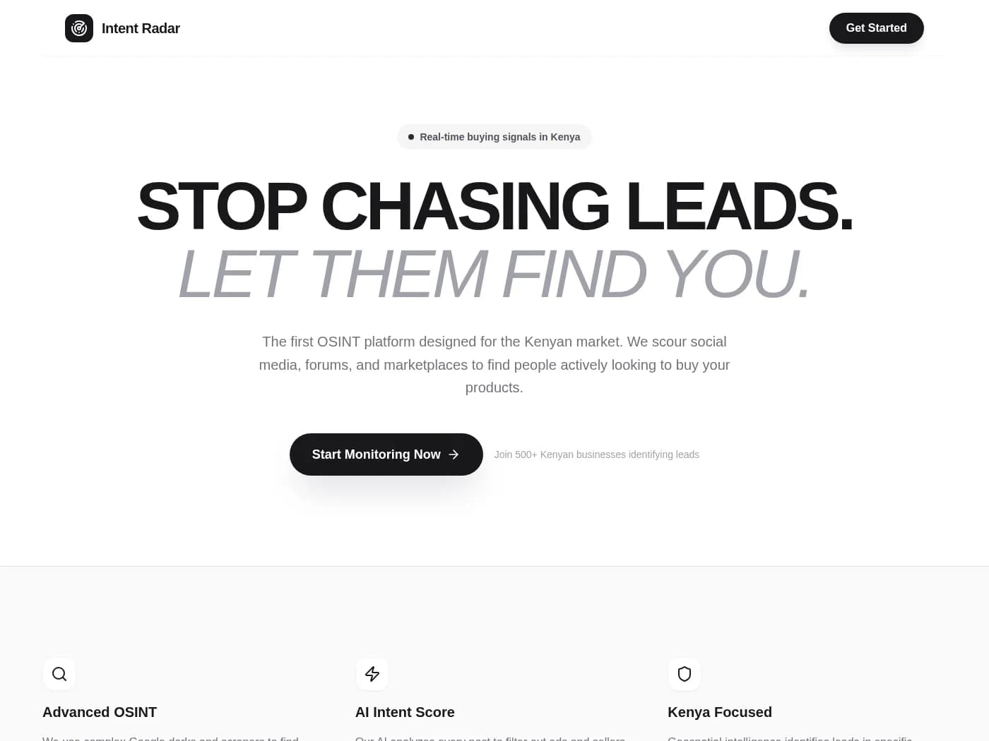 Buying Intent Radar