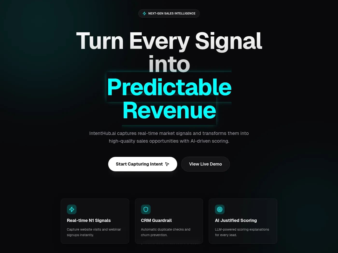 IntentHub.ai MVP