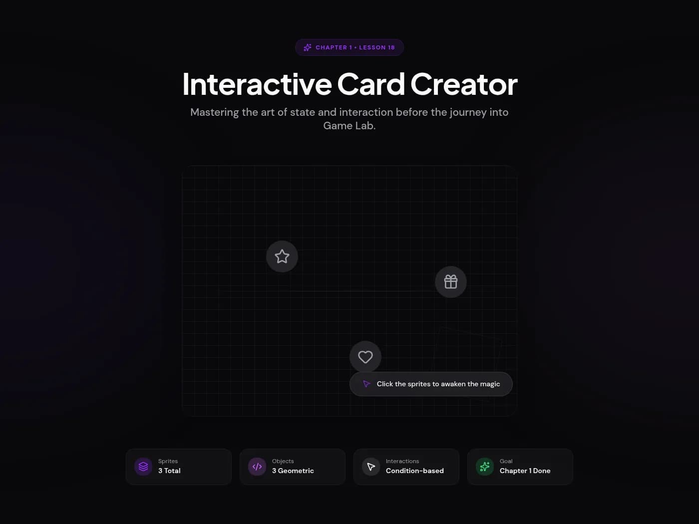 Interactive Card Creator