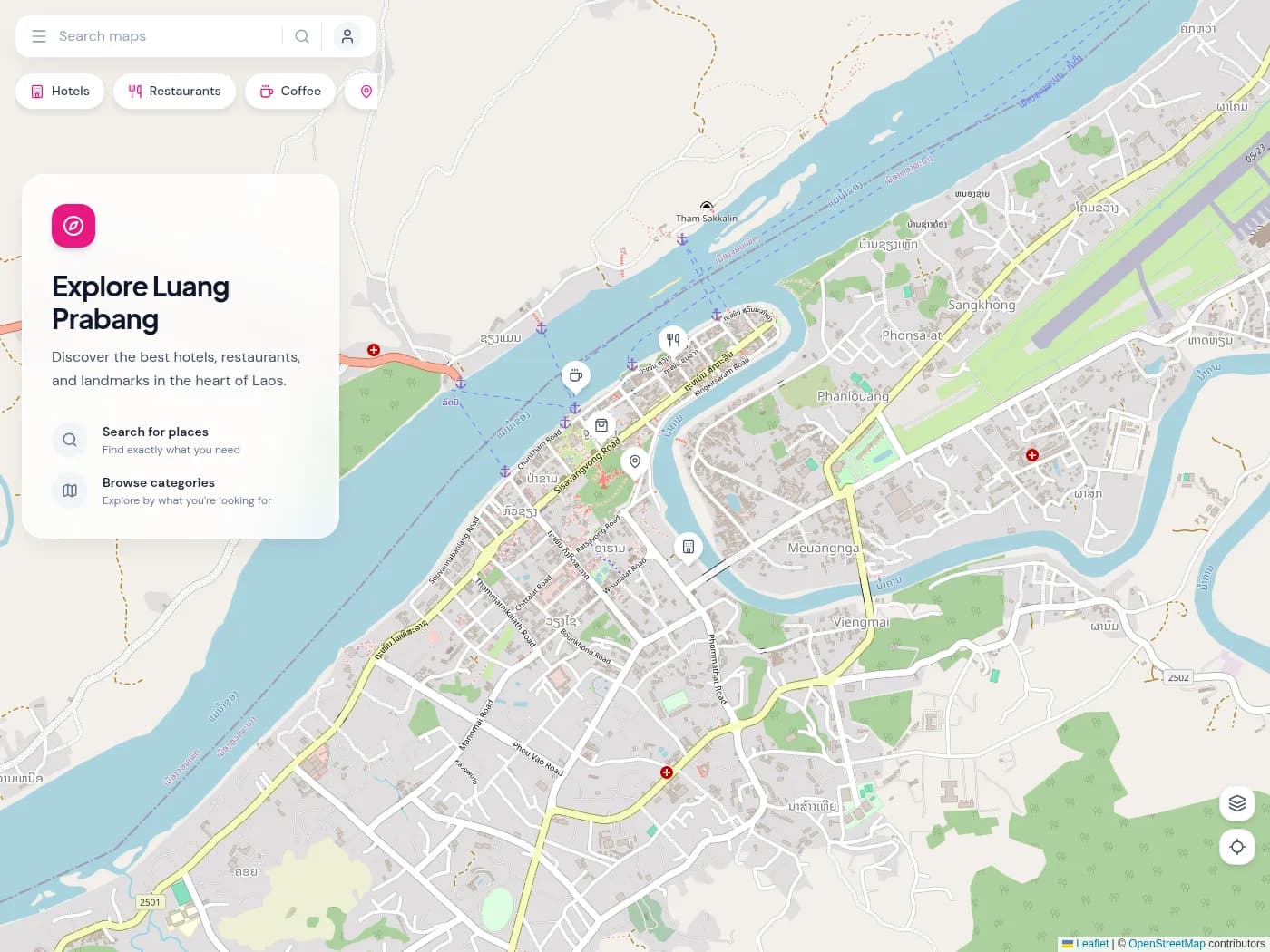 Interactive Map Finder