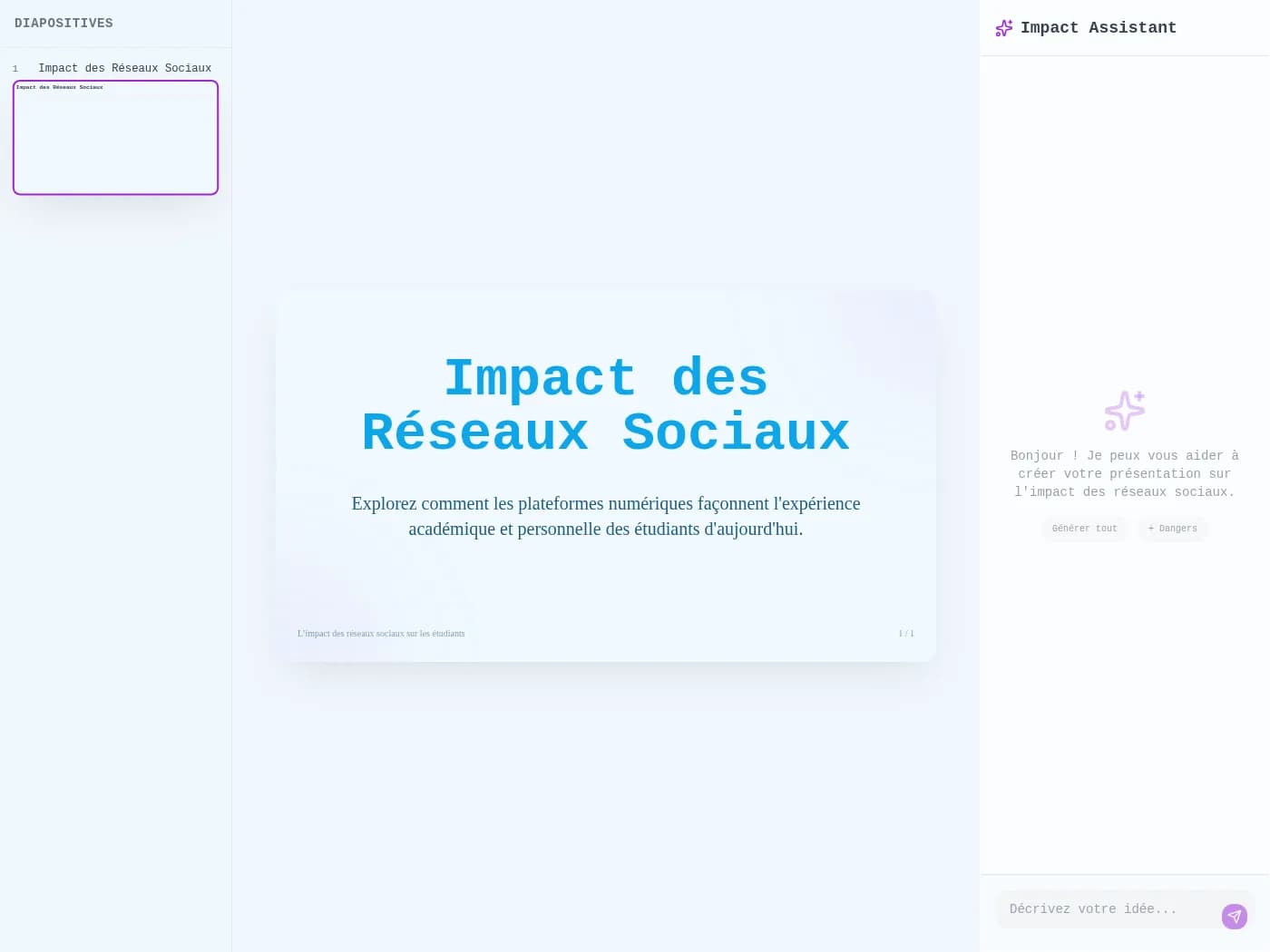 Social Impact Interactive Deck