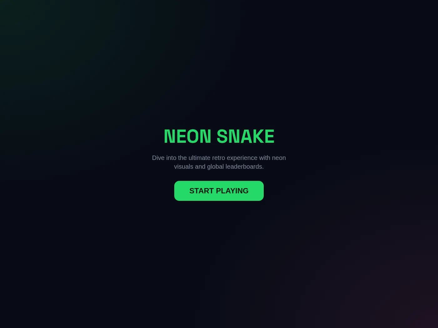 Interactive Snake Game