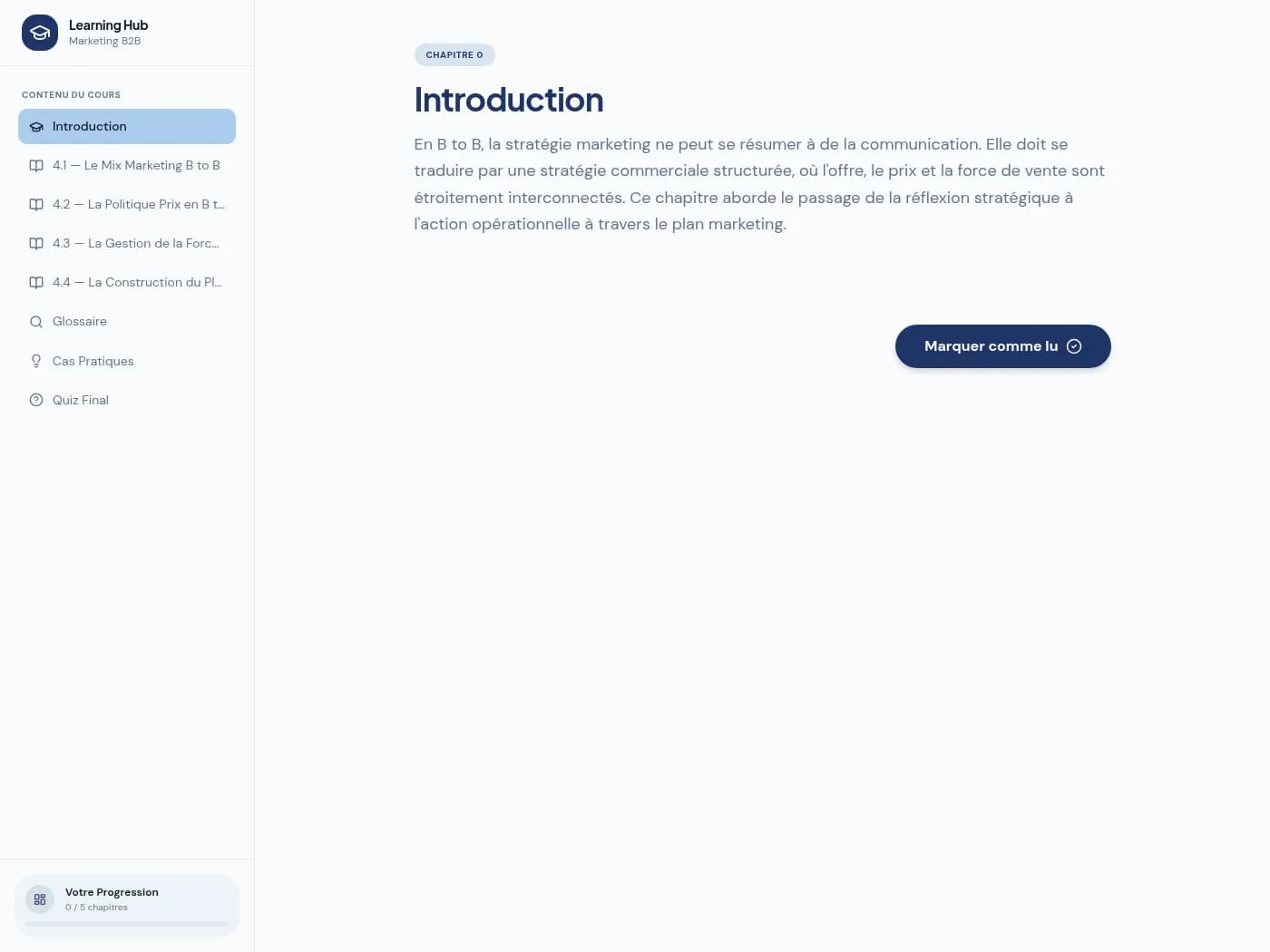 Interactive Learning Hub