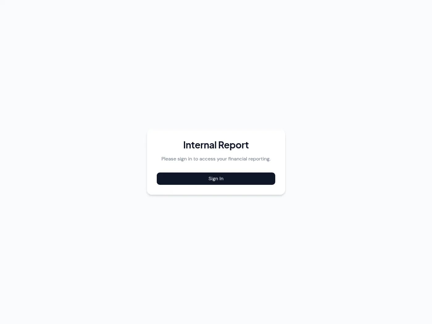 Internal Report