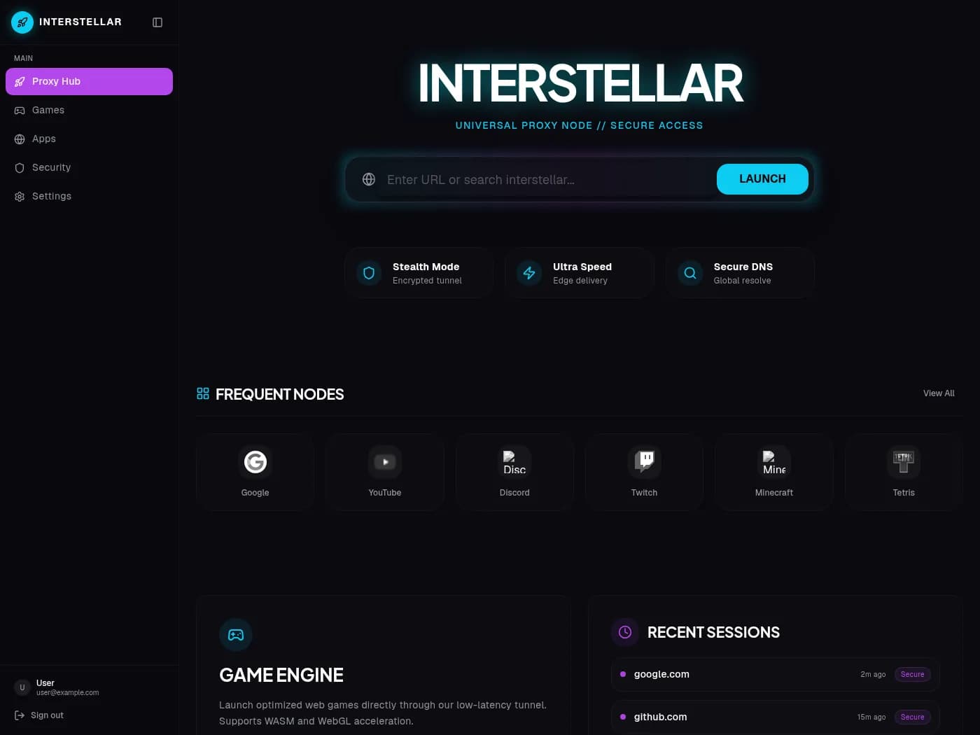 Interstellar Proxy Hub