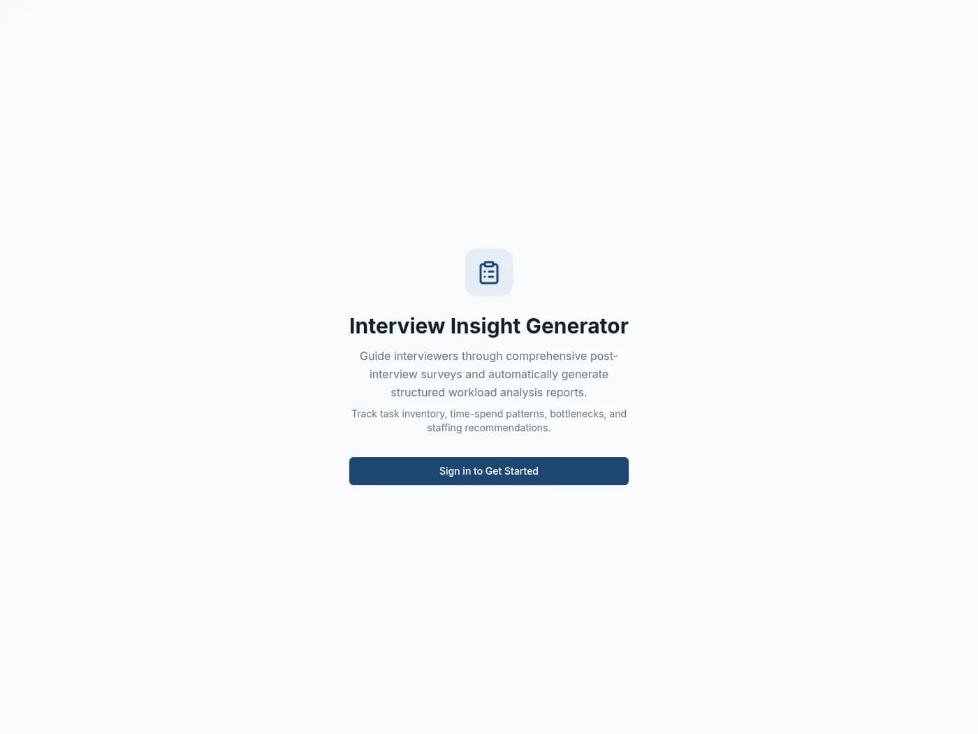 Interview Insight Generator
