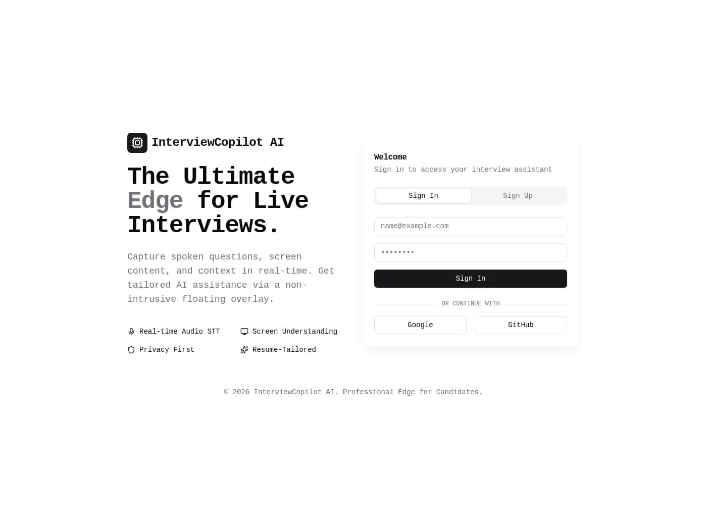 InterviewCopilot AI
