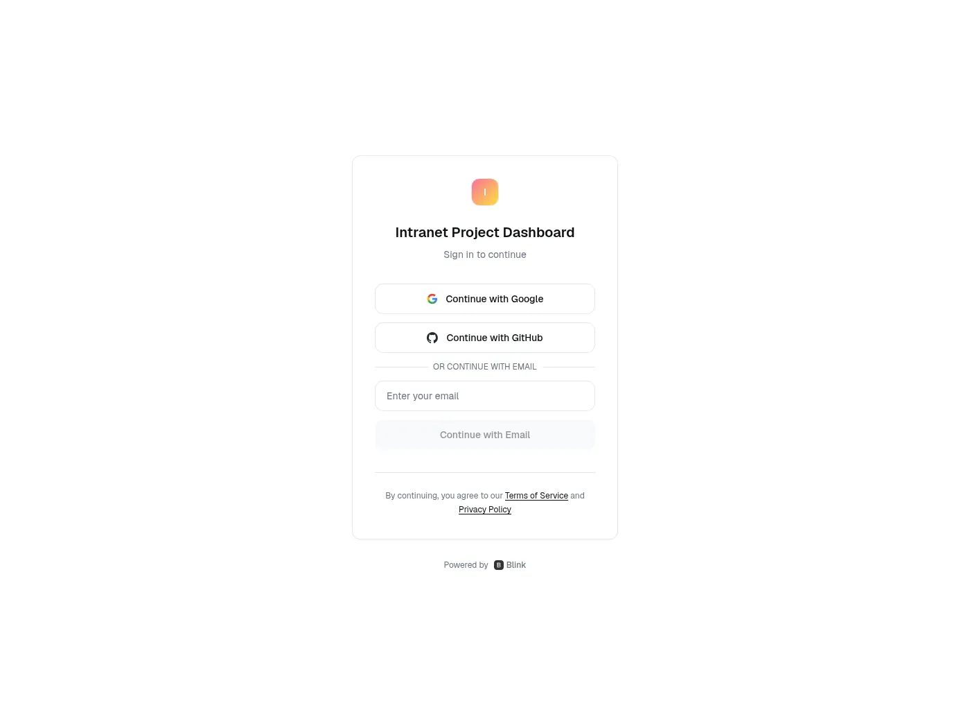 Intranet Project Dashboard