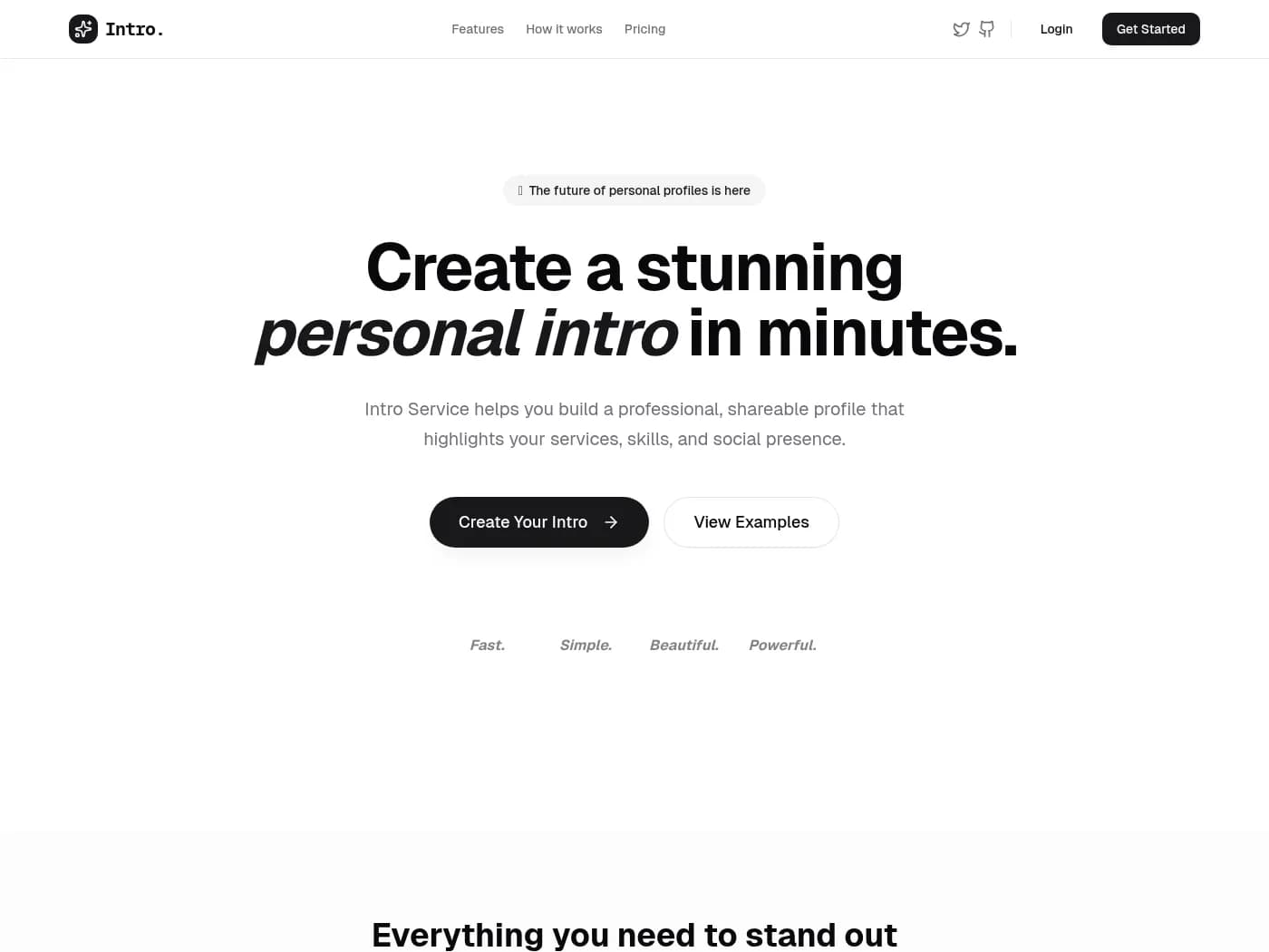Intro Service