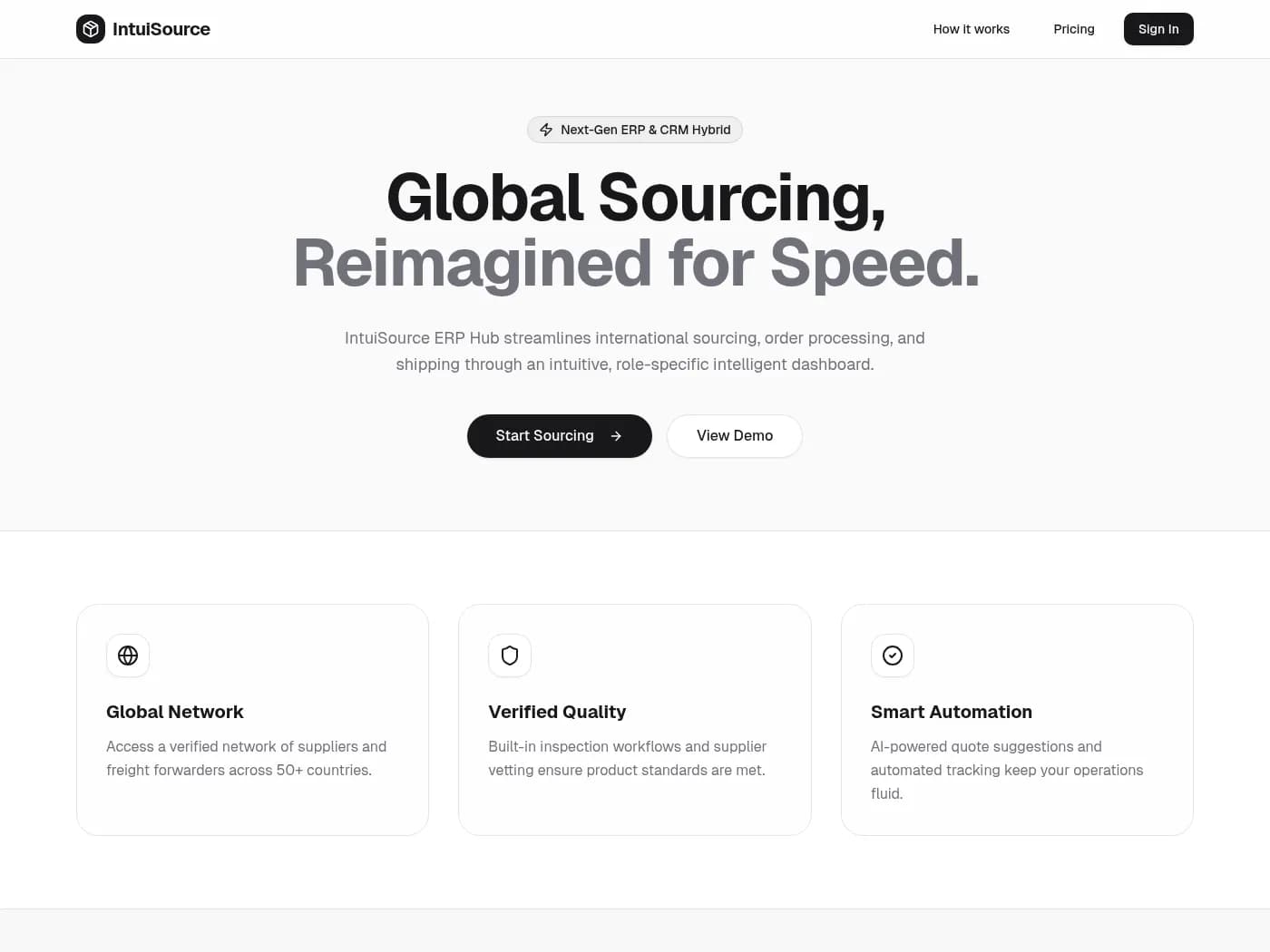 IntuiSource ERP Hub
