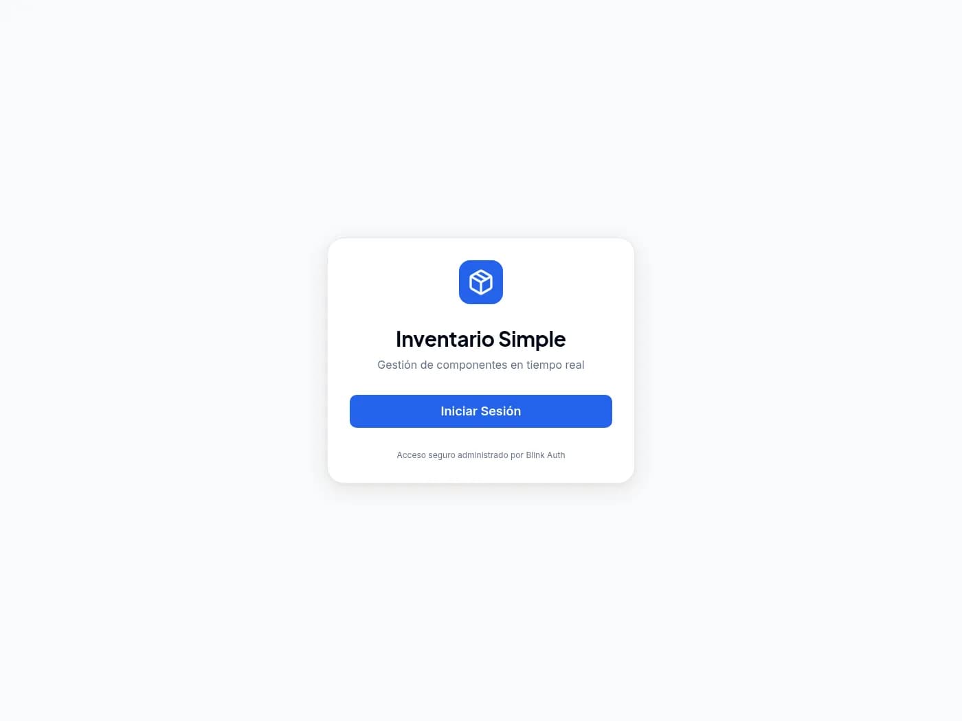 Inventario Simple Web