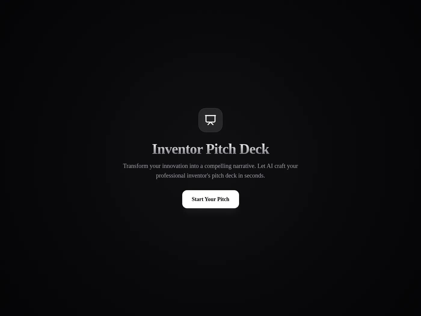 Inventor Pitch Deck