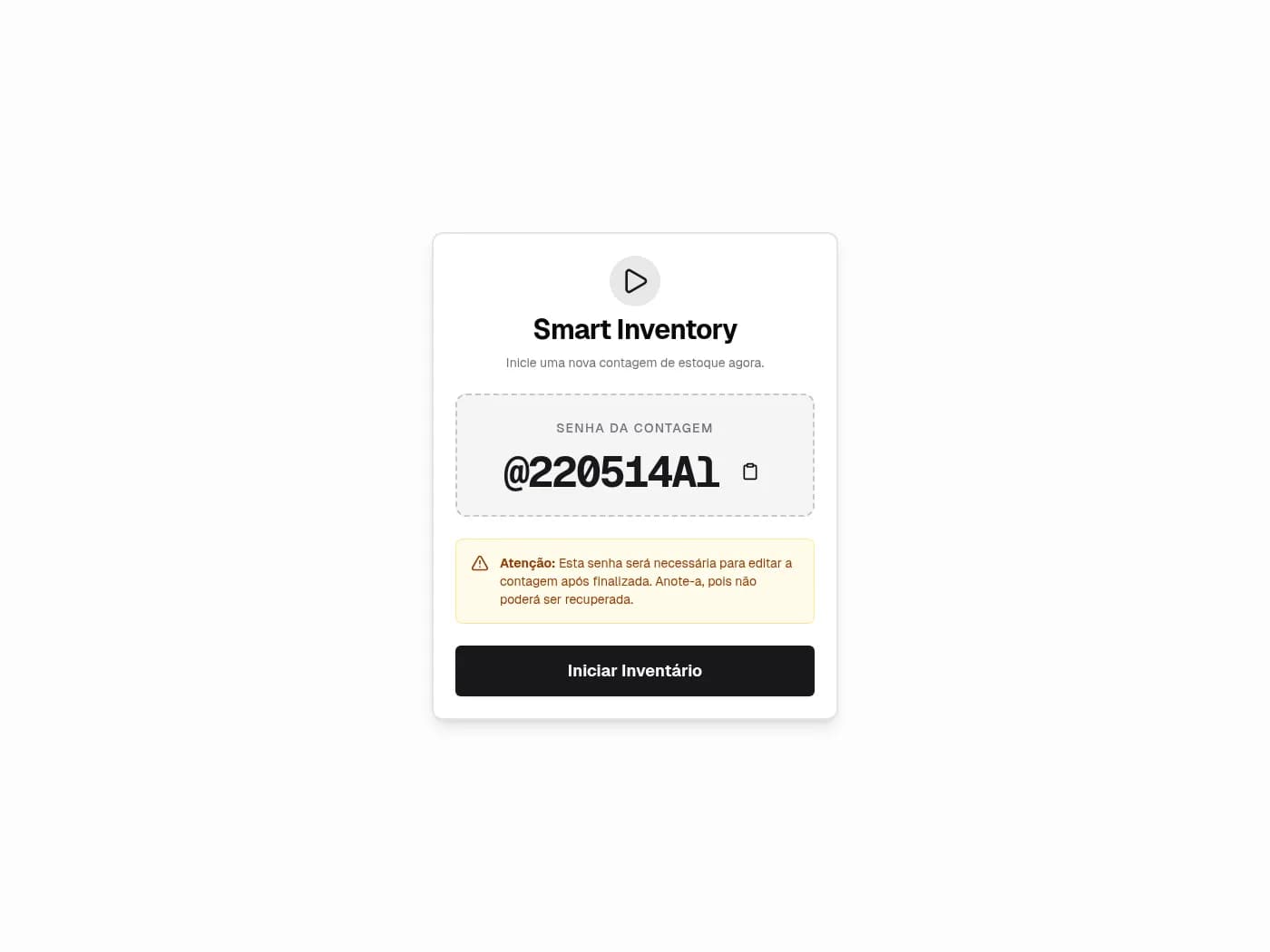 Smart Inventory Count