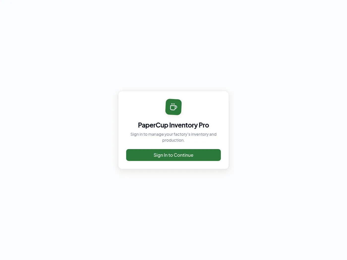PaperCup Inventory Pro