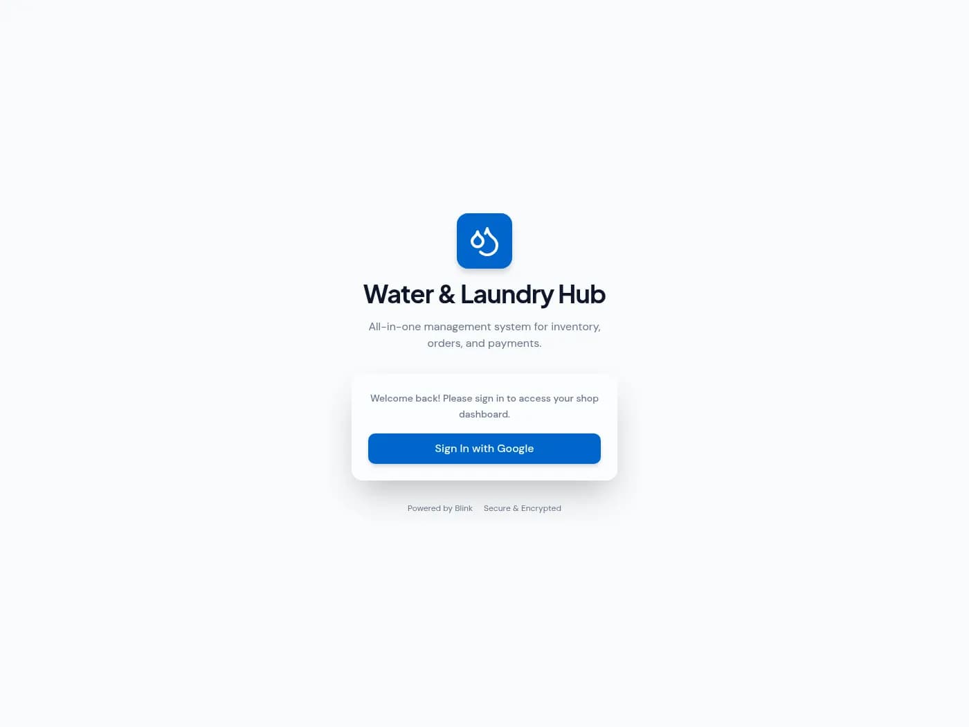 Water & Laundry Manager