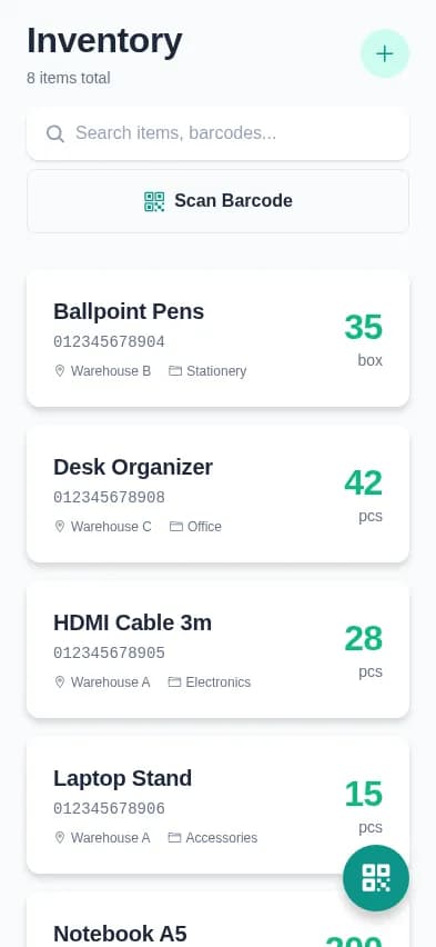 OrcaScan Inventory App