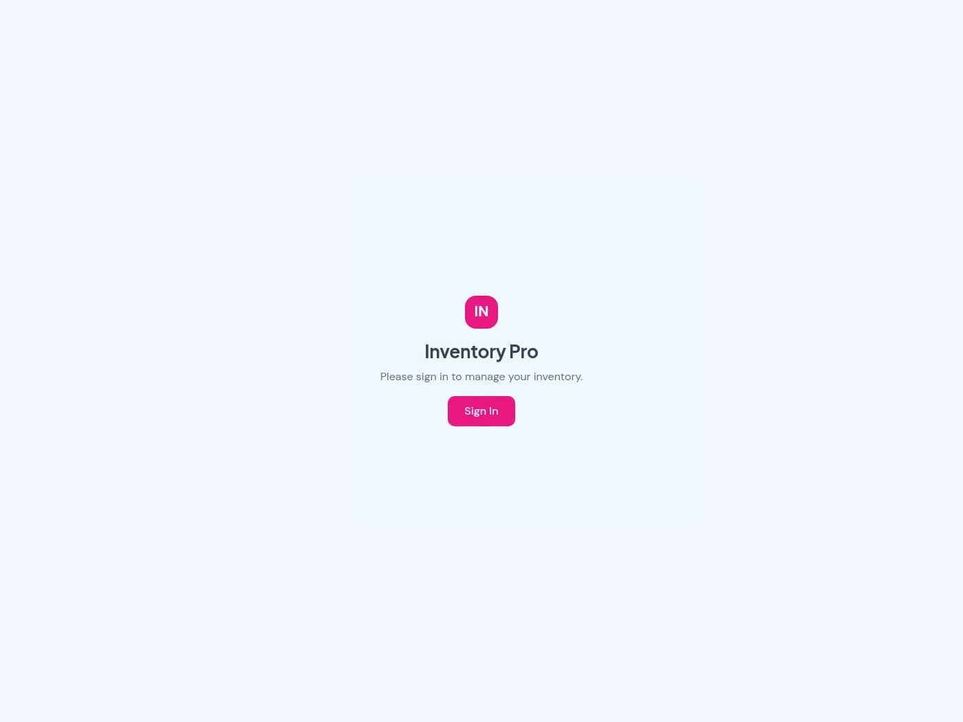 QuickStock Inventory