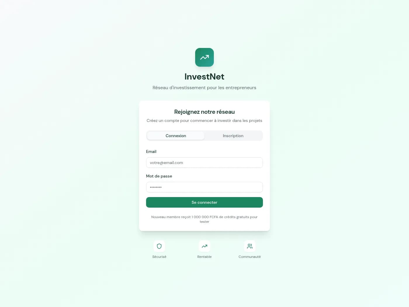 InvestNet Business App