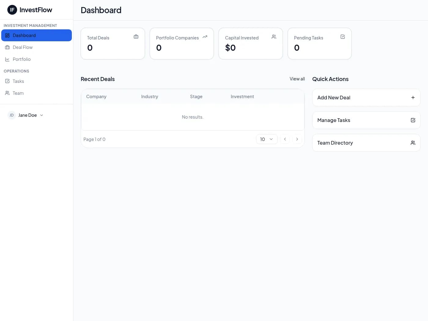 InvestFlow CRM Suite