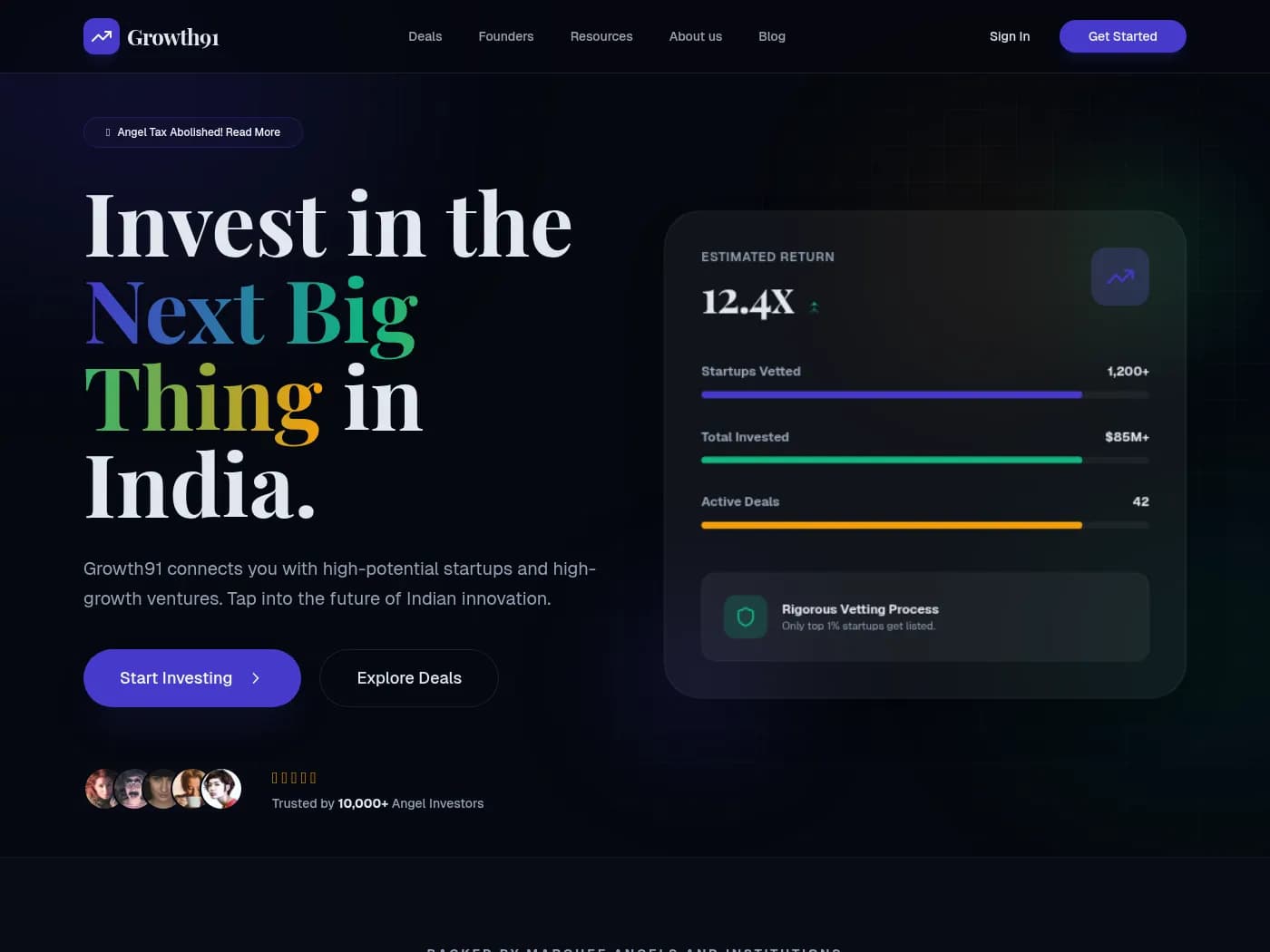 Investify Splash