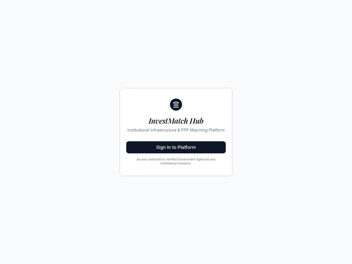 InvestMatch Hub