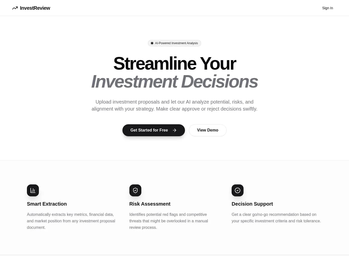 InvestReview Assistant