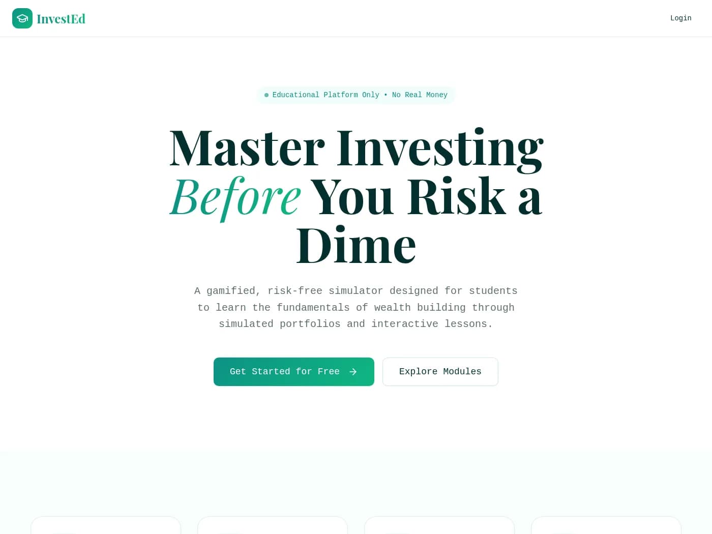 InvestEd Simulator